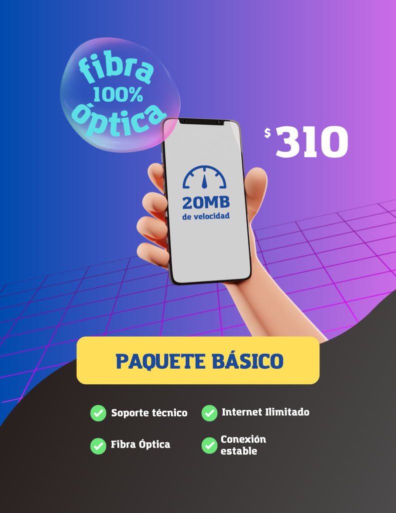 Paquete Básico de Internet de 20 Megas – Vivanet