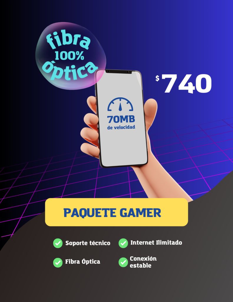 Paquete de Internet Gamer de 70 Megas – Vivanet